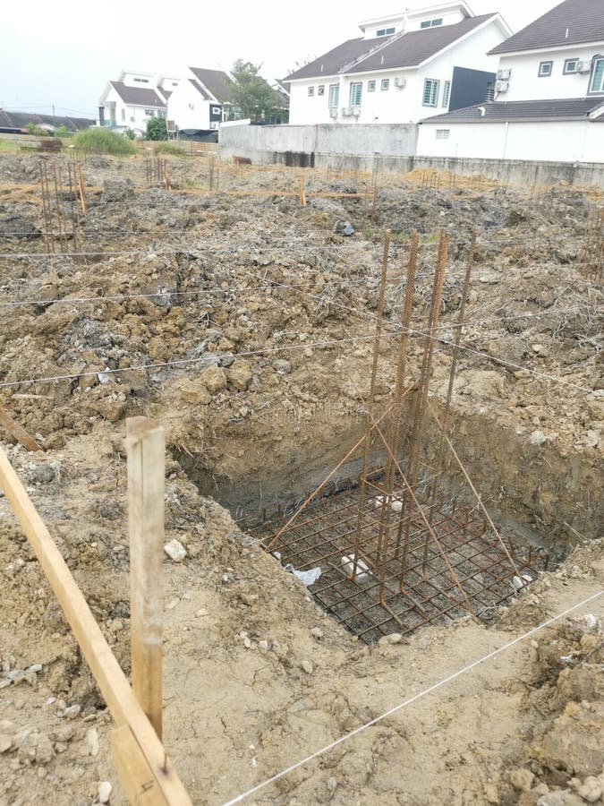 Metal Reinforced Frame or Block Lay on the Construction Site for Usage ...