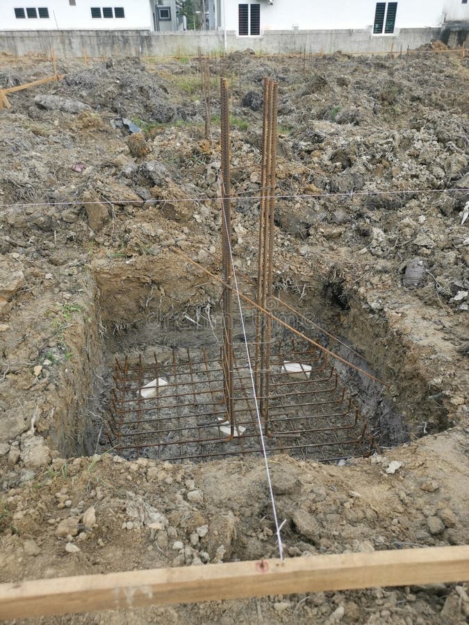 Metal Reinforced Frame or Block Lay on the Construction Site for Usage ...