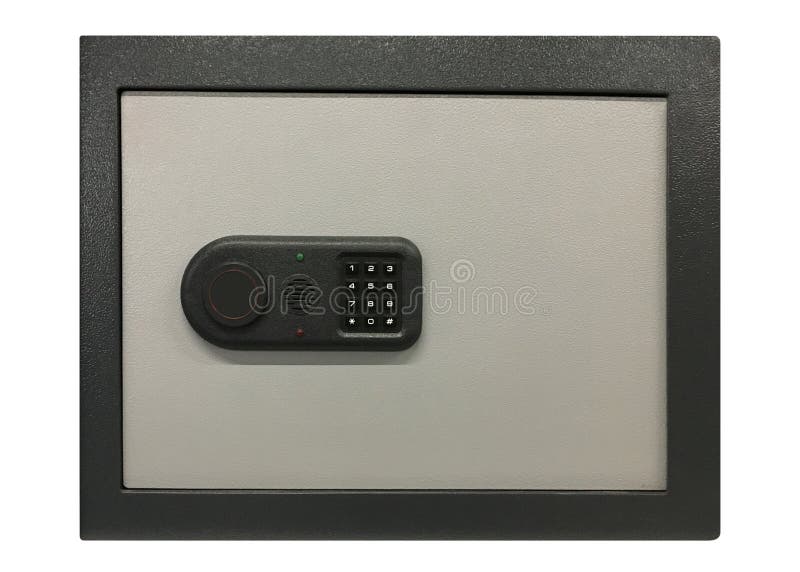 Metal Safe on White Background Stock Image - Image of lock, financial ...