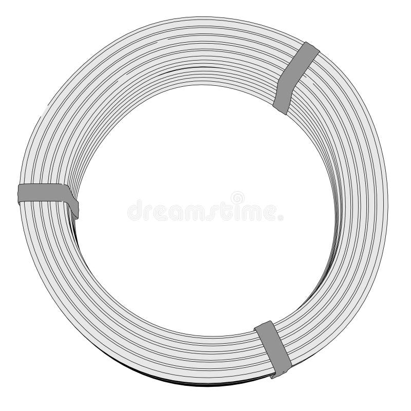 Image of metal wire stock illustration. Illustration of cable - 39185386