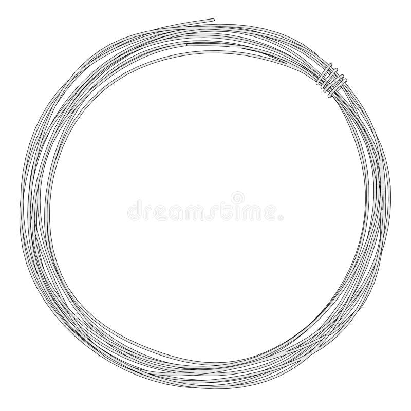 Image of metal wire stock illustration. Illustration of sketch - 39627266
