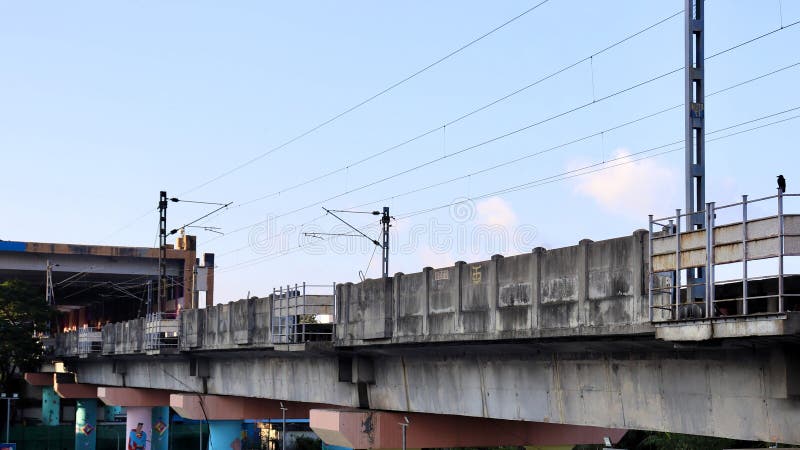 Image of a Metro Rail Bridge Editorial Stock Photo - Image of railway ...