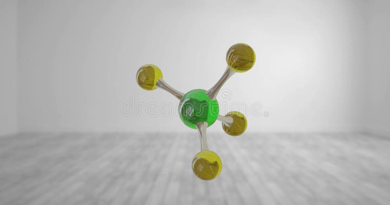 Image of Micro of Molecules Model Over Grey Background Stock ...