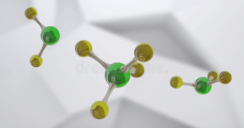 Image of Micro of Molecules Models Over Grey Background Stock ...