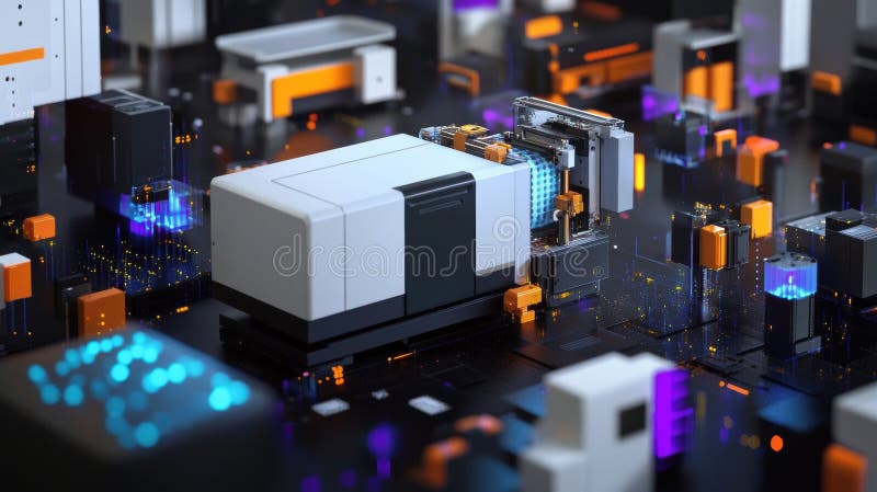 An Image of a Microfactorys Compact Injection Molding Machine ...