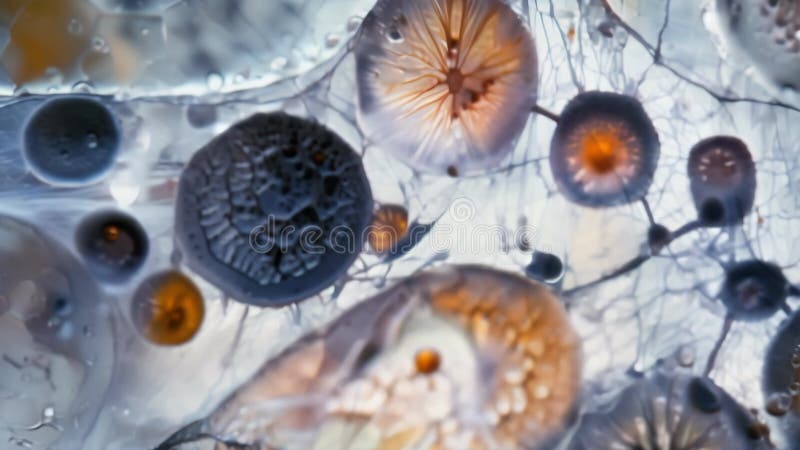 An Image of a Microscope Slide Containing a Thin Layer of Soil with ...