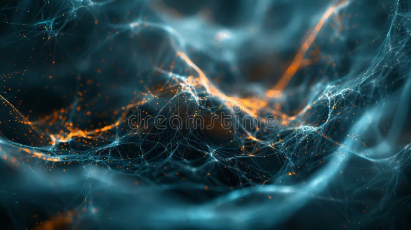 The Image is a Microscopic View of a Brain. the Blue and Green Colors ...