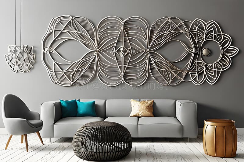 Image of the Mid-century until Modern Time Boho Living Room Decoration ...