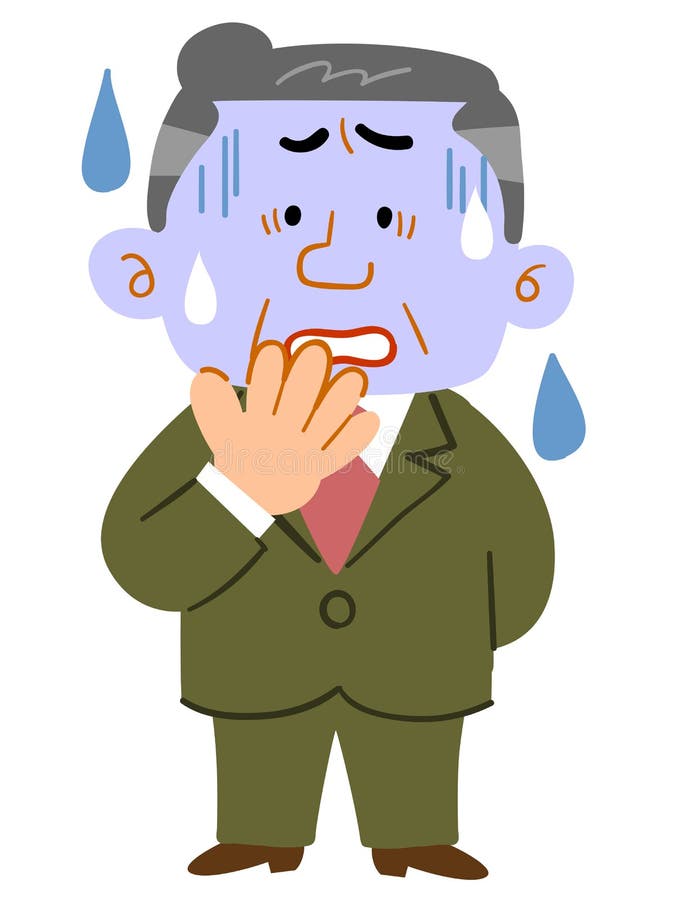 Middle-aged Man in a Pale Complexion Suit_whole Body Stock Vector ...