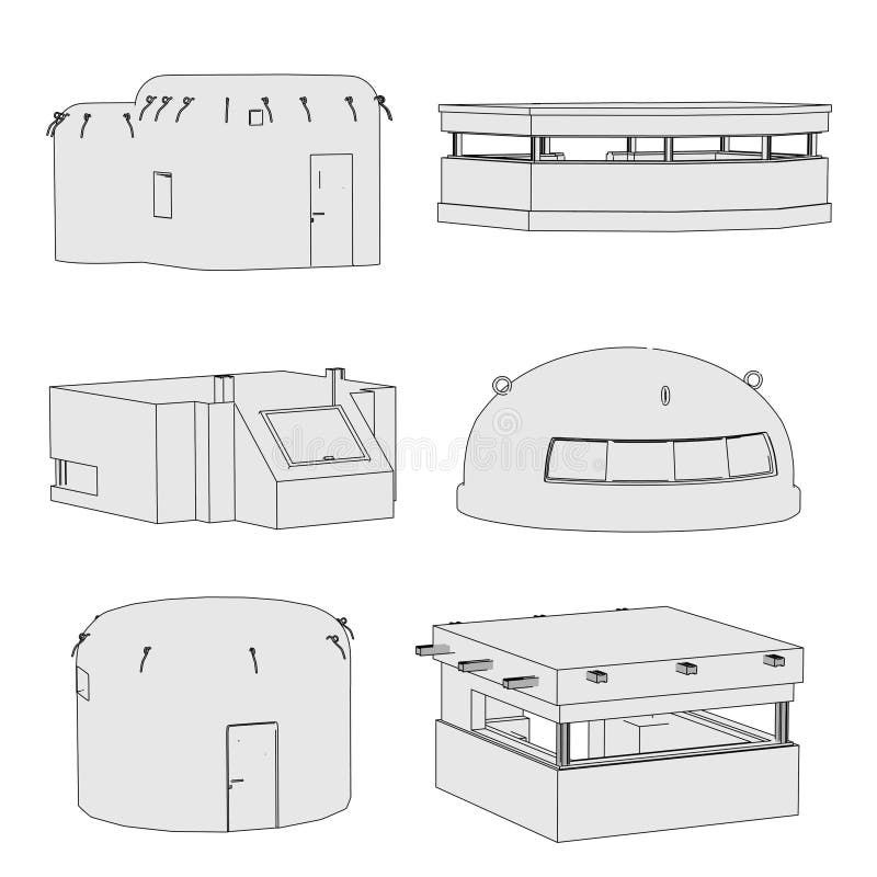 Image of military bunker stock illustration. Illustration of graphics ...
