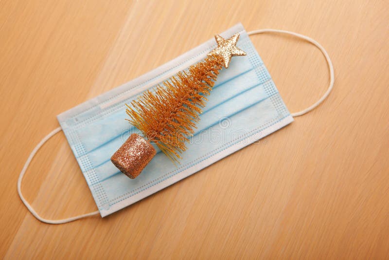 Image of Miniature Fir Tree Mask Stock Photo - Image of corona, mask ...