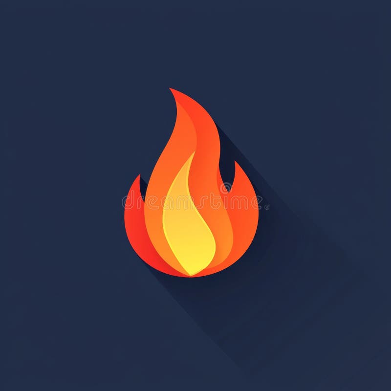 Fire Icon stock illustration. Illustration of graphic - 335303781