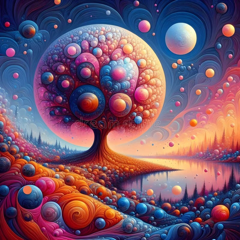 Image of Minimalist Painterly Fantasy the Fractal Persistence of Vision ...