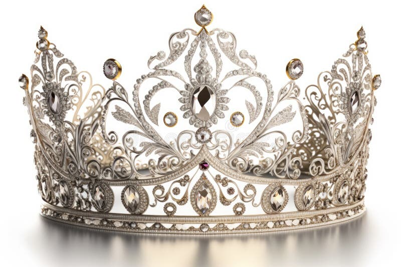 Image of the Miss Crown Competition Isolated on White Stock ...