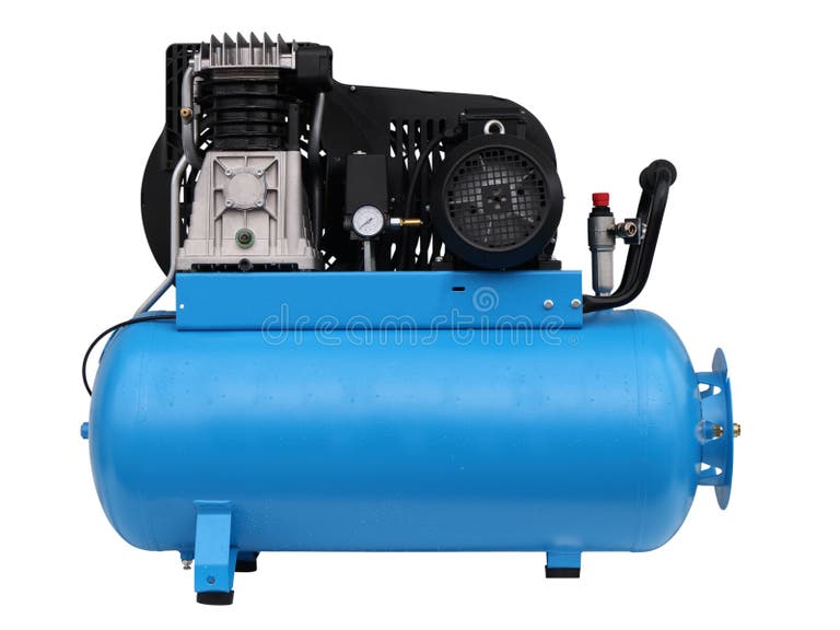 Image of a Modern Air Compressor Stock Photo - Image of parts, machines ...