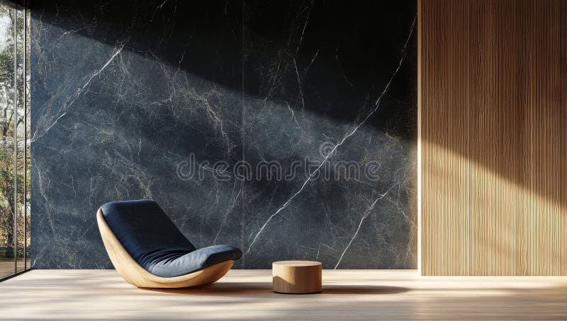 Image of a Modern Angled Structure with an Abstract Design on a Black ...