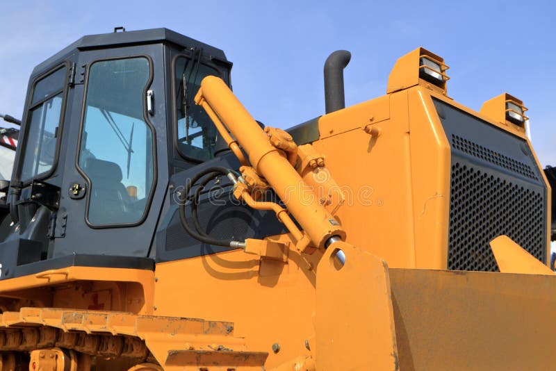Image of a Modern Bulldozer Stock Photo - Image of crawler, hydraulic ...