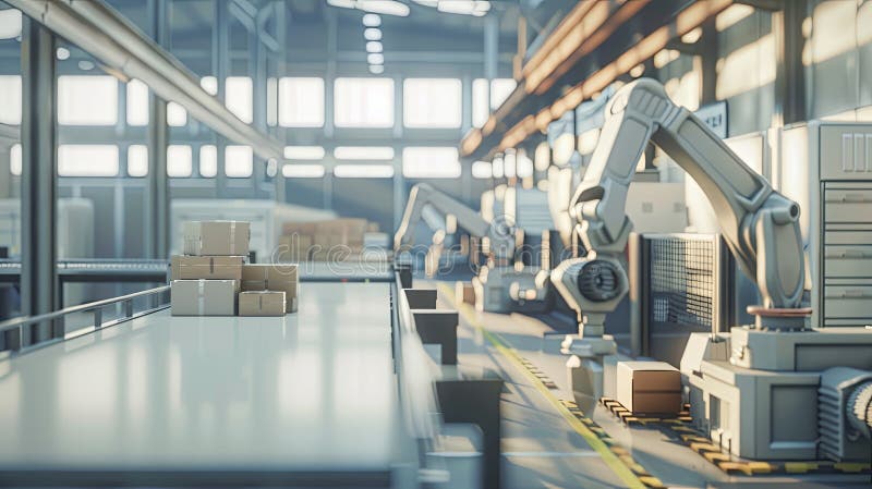 An Image of a Modern, High-tech Manufacturing Plant Showcasing ...