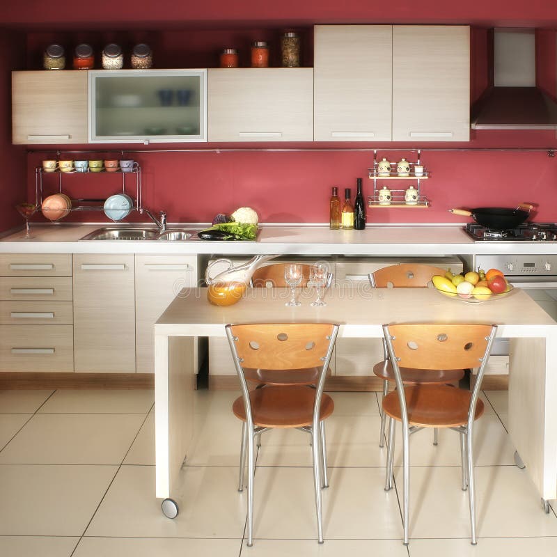 Modern kitchen detail stock image. Image of clean, architectural ...
