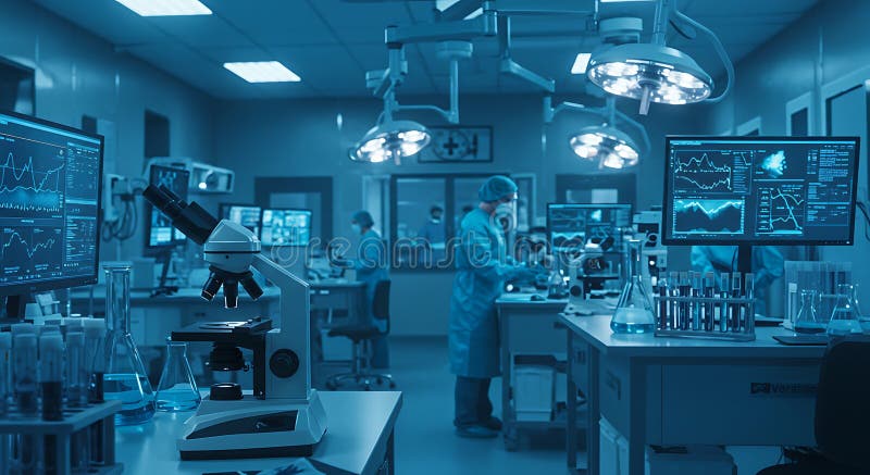 Modern Medical Research Laboratory: Scientists at Work Stock ...