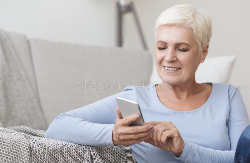 Woman Using Smartphone with Digital Wallet Application and Credit Card ...