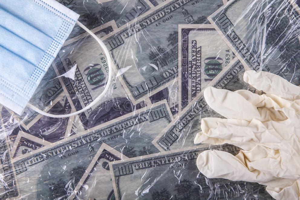 Image of money mask glove stock photo. Image of bank - 205332872