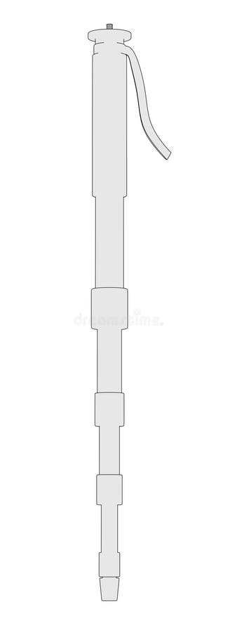 Image of monopod stand stock illustration. Illustration of graphics ...