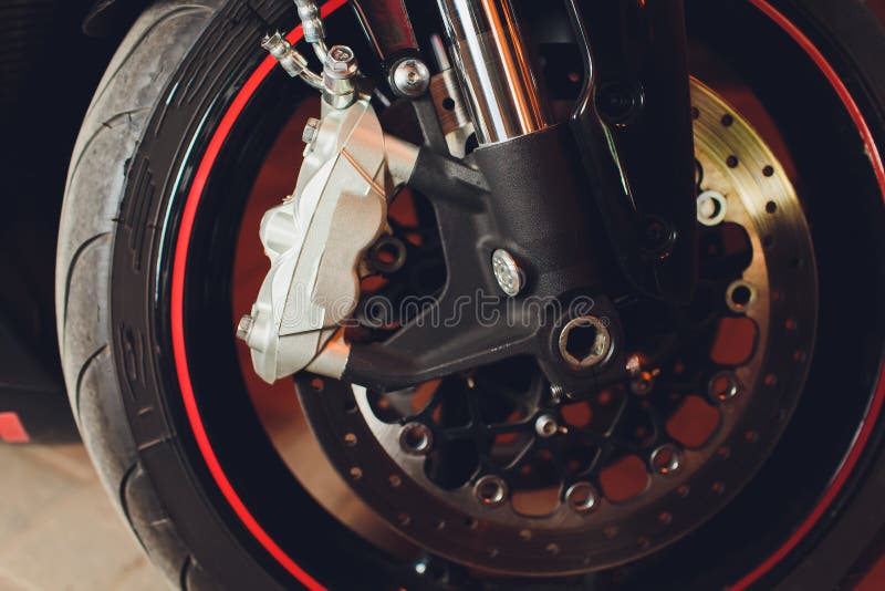 This is the Image of a Motorcycle Brake Disc, Brake System. Stock Photo ...