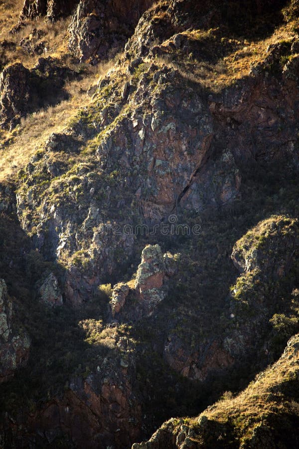 Image of a Mountain in the Peruvian Andes. Stock Image - Image of ...
