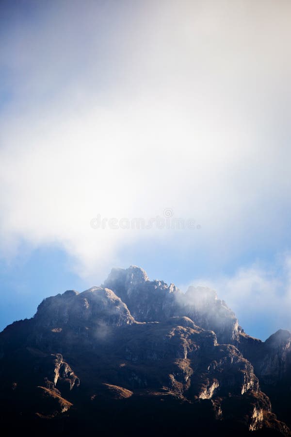Image of a Mountain in the Peruvian Andes. Stock Image - Image of hill ...