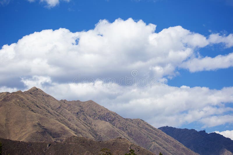 Image of a Mountain in the Peruvian Andes. Stock Photo - Image of cusco ...