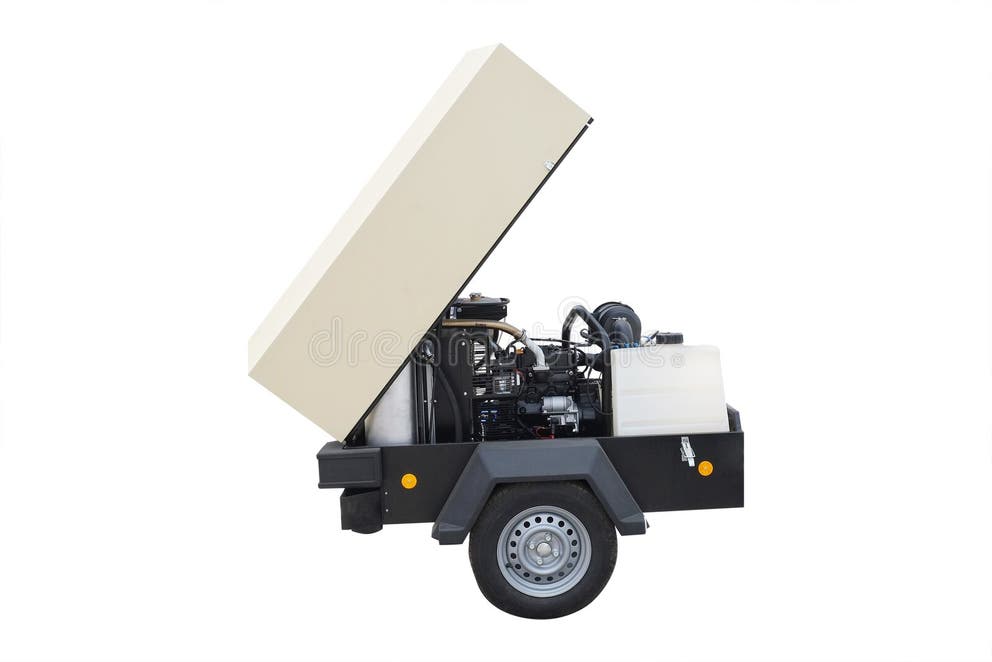 The Image of a Movable Compressor Stock Photo - Image of automation ...