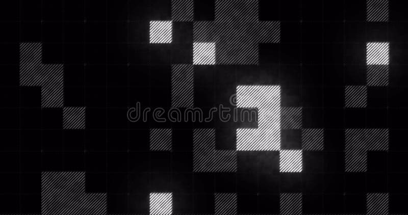 Image of Moving Black Background with White Shapes Stock Illustration ...