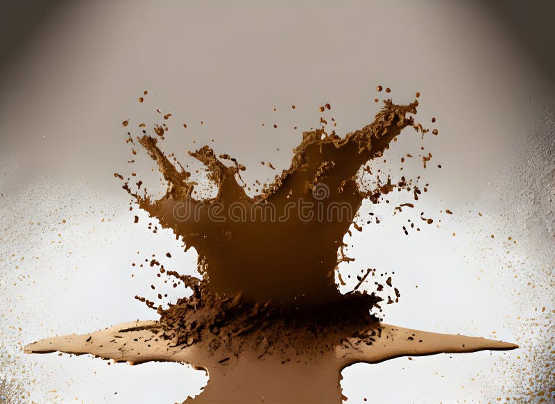 Image of Mud Splashing on the Ground Stock Illustration - Illustration ...