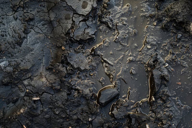 Image of Muddy Pond of Wet Soil. Texture for Background Usage Stock ...