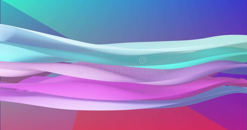 Image of Multi Coloured Layers Waving Over Vibrant Background Stock ...