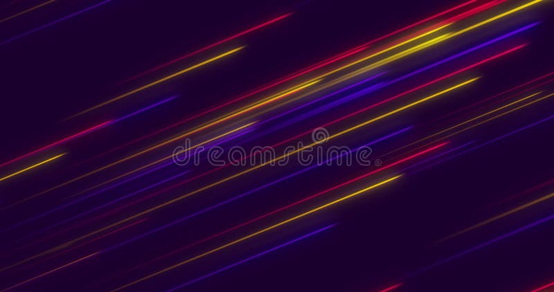 Image of Multi Coloured Neon Light Trails Moving in Hypnotic Motion on ...