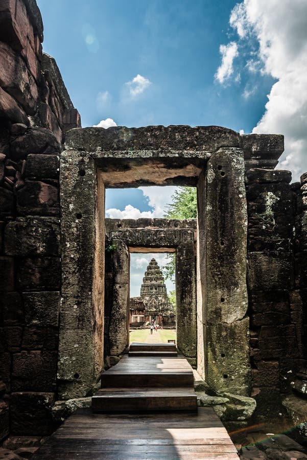 The Image of a Multi-layered Gate that Leads To the Castle Stock Photo ...