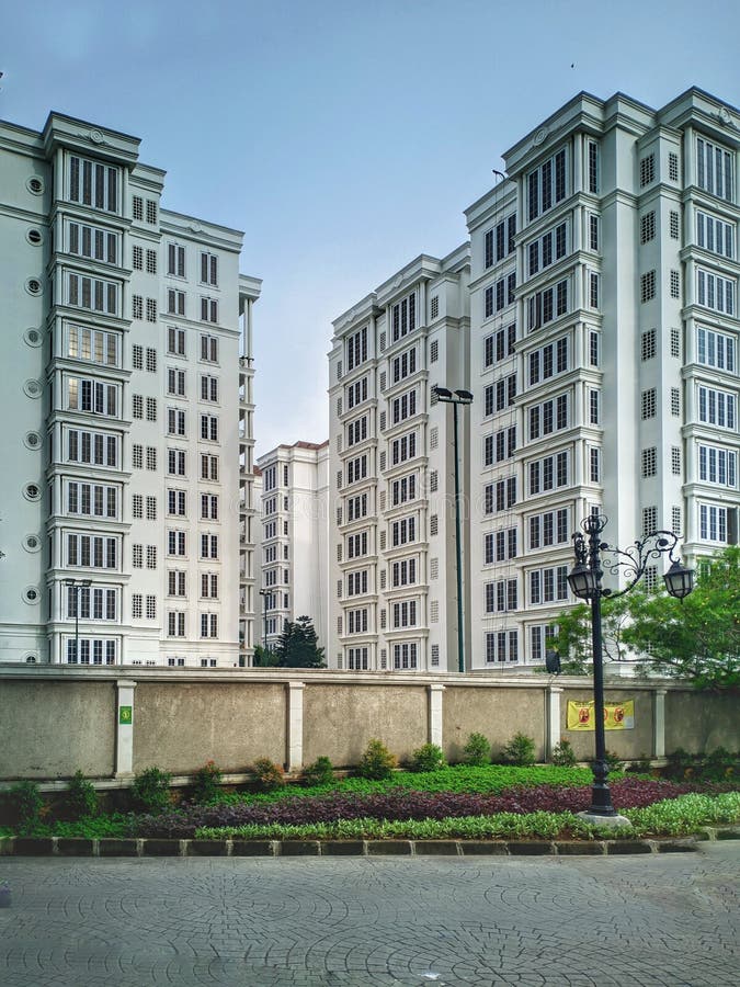 Image of Multi-storey Building into a Place of Residence Stock Image ...