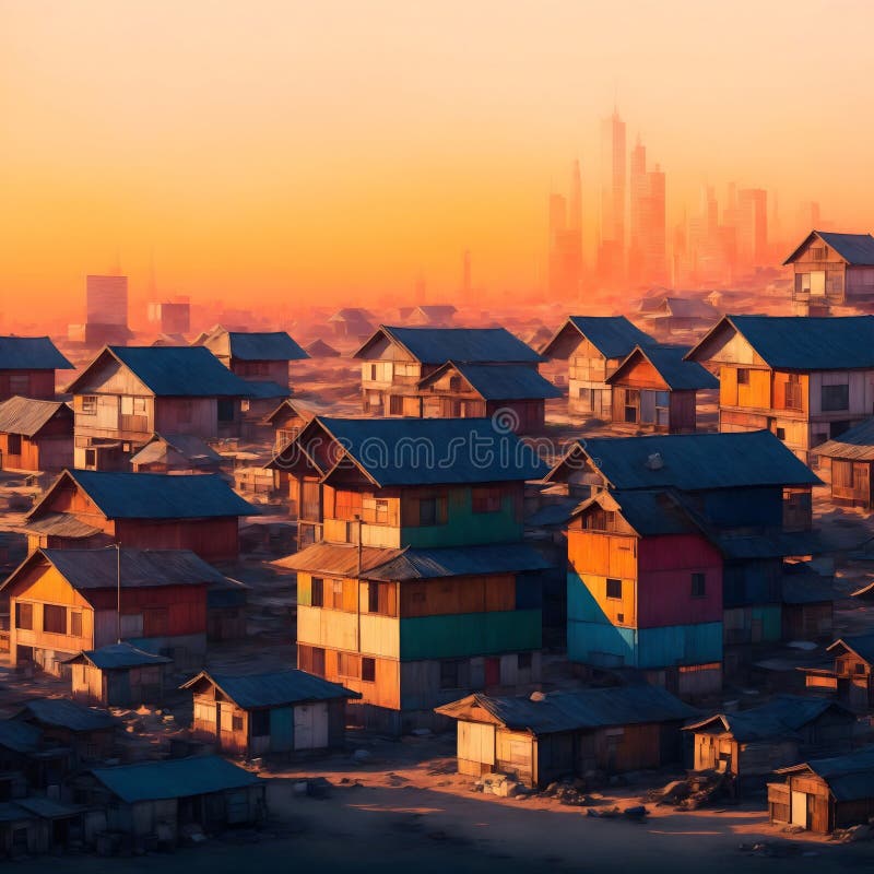 Image of the Multicolored Gigantic Scale Buildings Pile and Stack Up ...