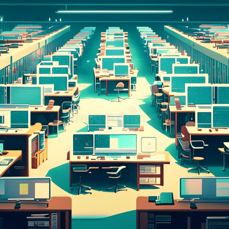 Multiple Computer Monitors Stock Illustrations – 329 Multiple Computer ...