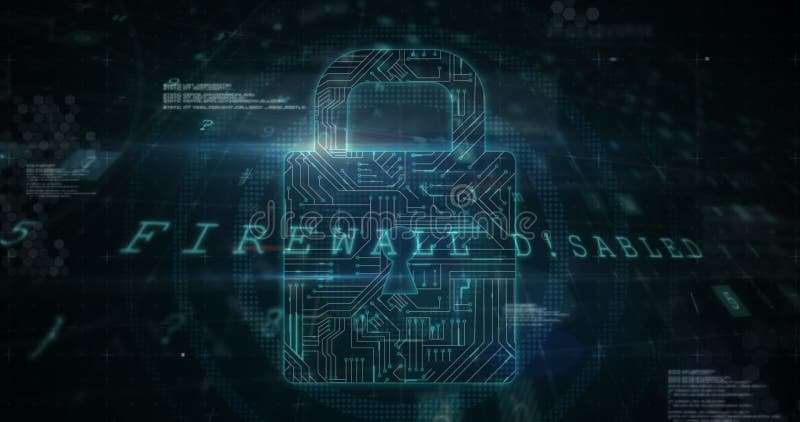 Image of Multiple Floating Folders and Online Security Padlock Stock ...