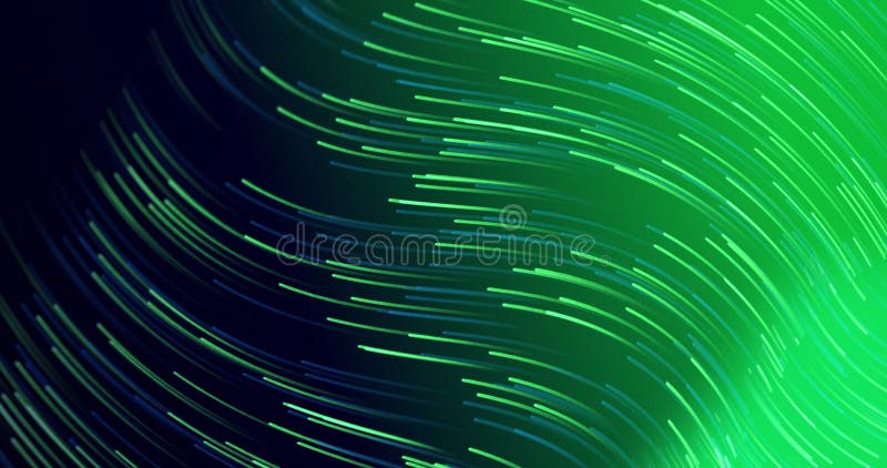 Image of Multiple Glowing Lights Trails Against Green Background Stock ...