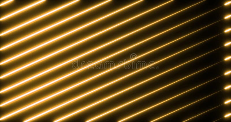 Image of Multiple Glowing Neon Orange Diagonal Lines Moving on Seamless ...