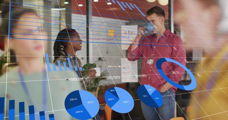 Image of Multiple Graphs, Changing Numbers Over Diverse Coworkers ...