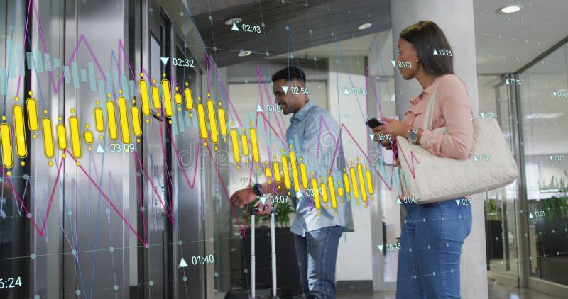 Image of Multiple Graphs with Changing Numbers Over Diverse People ...