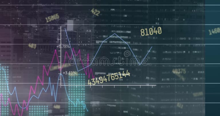 Image of Multiple Graphs and Changing Numbers Over Illuminated ...