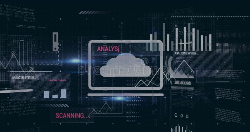 Image of Multiple Icons Over Texts, Graphs and Computer Language ...