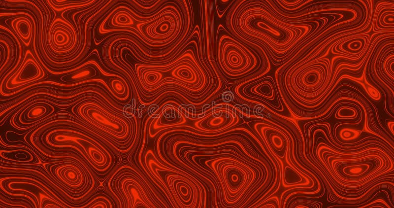 Image of Multiple Red Glowing Liquid Shapes Waving Swirling and Flowing ...