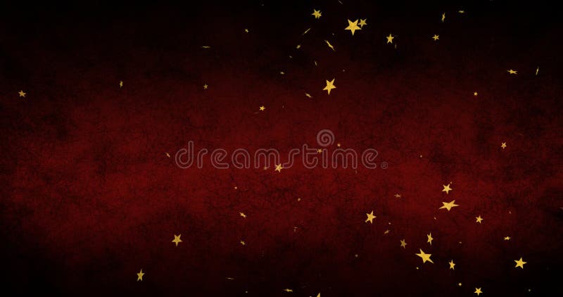 Image of Multiple Stars Floating on Red Background Stock Illustration ...